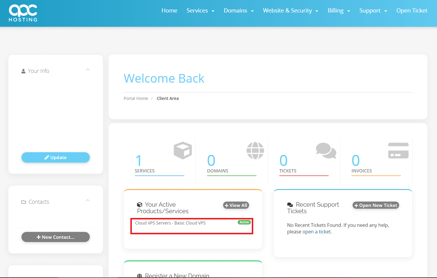 APC Hosting Pte Ltd - Reboot/Restart Cloud VPS Server APC Hosting Pte Ltd - Reboot/Restart Cloud VPS Server